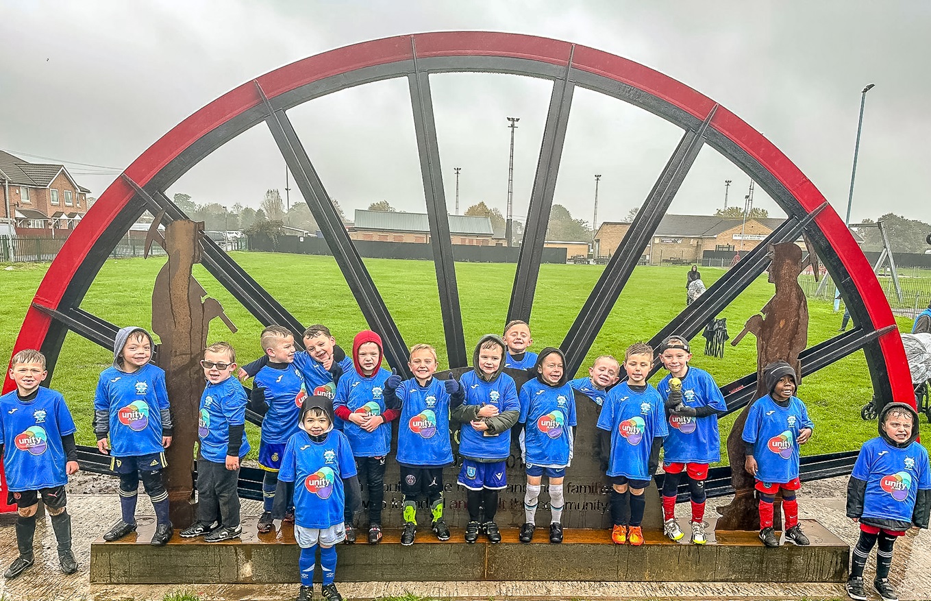 Junior football team scores with Unity sponsorship